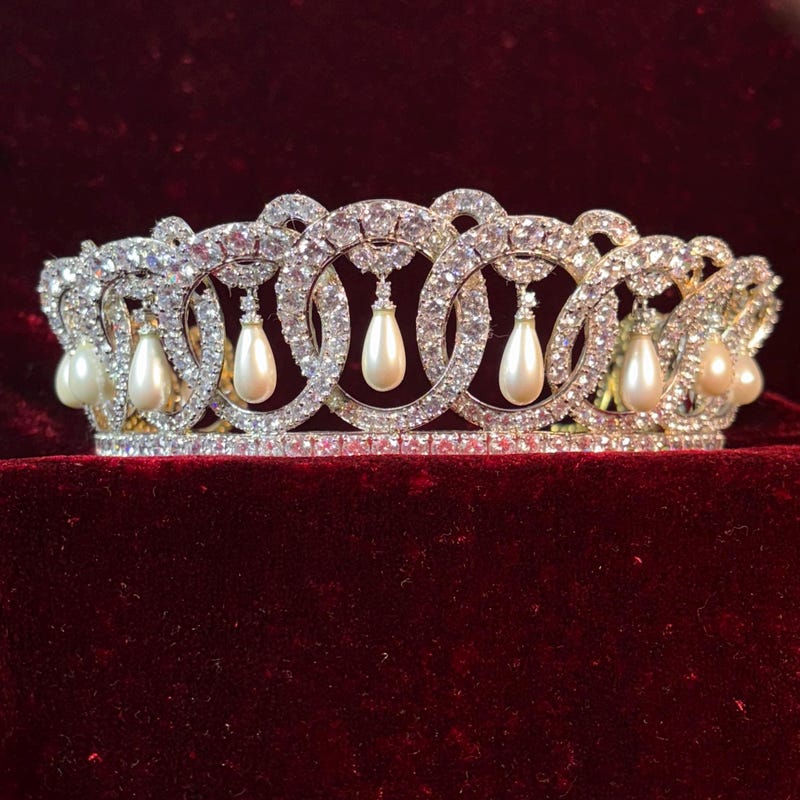 Pearl 925 Tiara - Etsy
