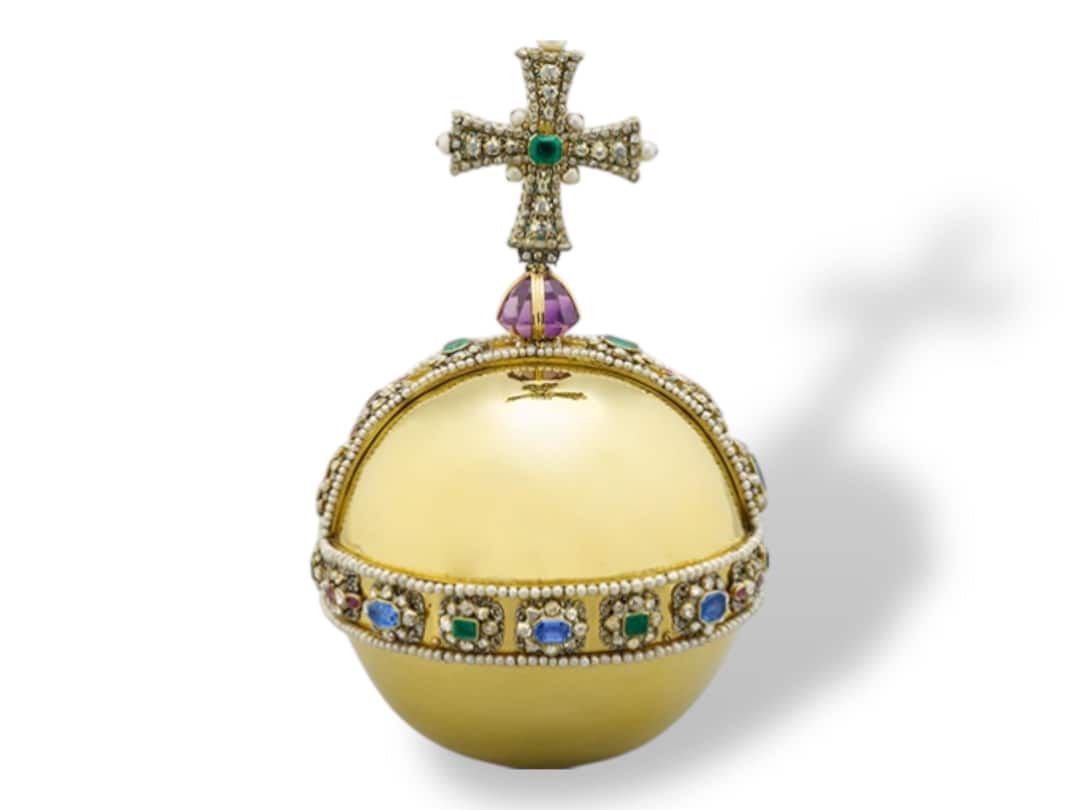 British English Royal Sovereign Orb Replica in 925 Sterling Silver ...