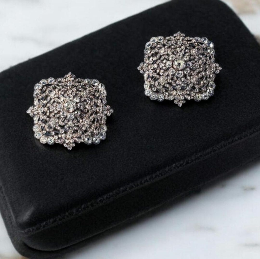 Vintage Queen Josephine Rose Cut Diamond Brooch: Mother's Day Gift for ...
