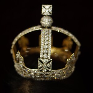 Queen Victoria Small Crown in Cubic Zircon and 925 Sterling Silver - Etsy