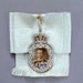 Vintage the Order of the Crown Italy in 925 Sterling Silver, Blue and ...