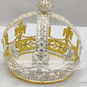 Queen Victoria Small Crown in Cubic Zircon and 925 Sterling Silver - Etsy