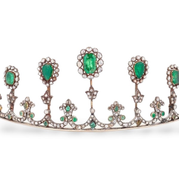 Emerald Tiara - Etsy