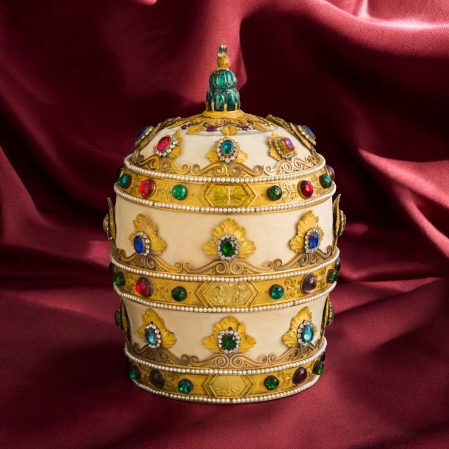 Vintage Style Paul VI Papal Crown | Handmade Brass Pope Tiara With ...