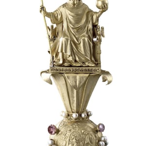 Vintage Scepter of King Charles of France in Brass , 18k Yellow Gold ...