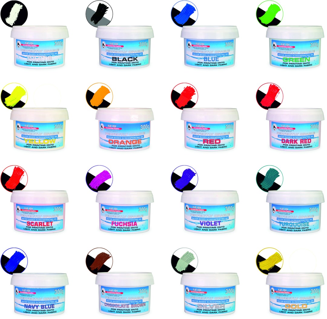 Opaque Waterbased Screen Printing Ink: GOTS Bluesign Approved - Etsy