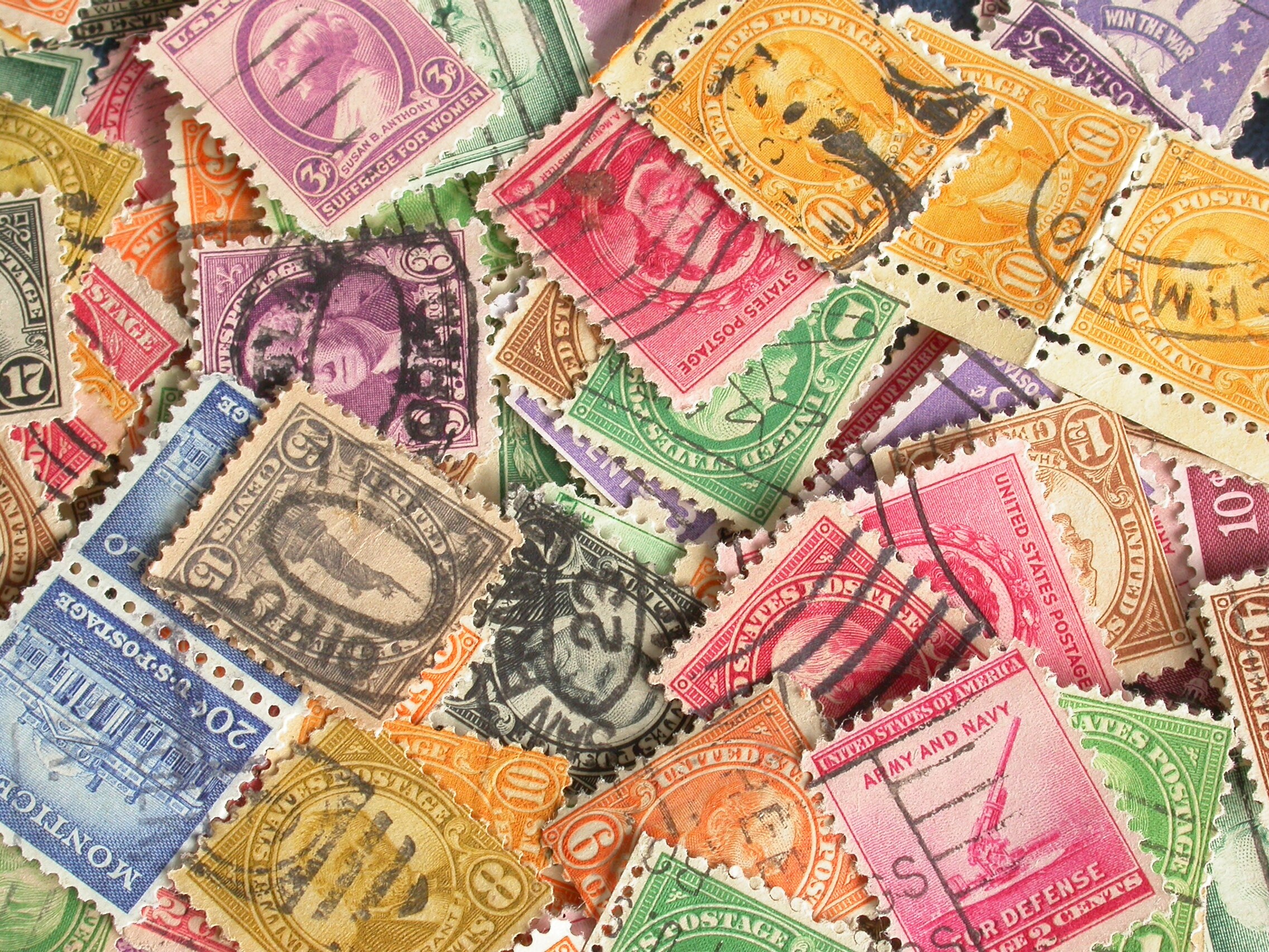 USA: Accumulation of Earlier 20th Century Used Postage Stamps lot 1 - Etsy