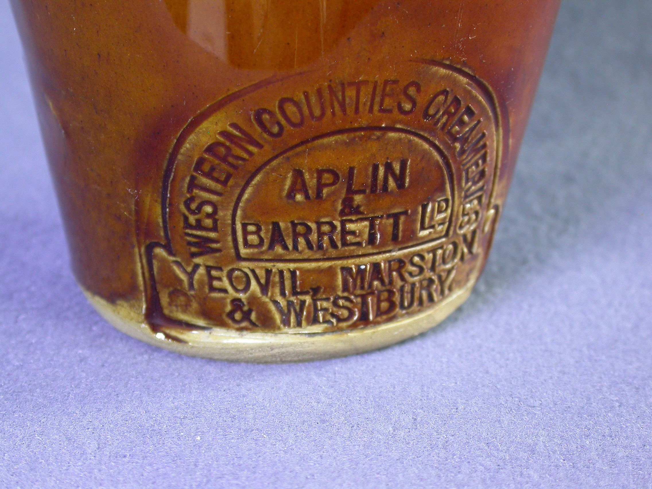 Vintage Western Counties Creameries Earthenware Pot - Etsy