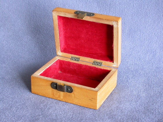 Small Antique Mauchline Ware Lined Box Souvenir of - Etsy