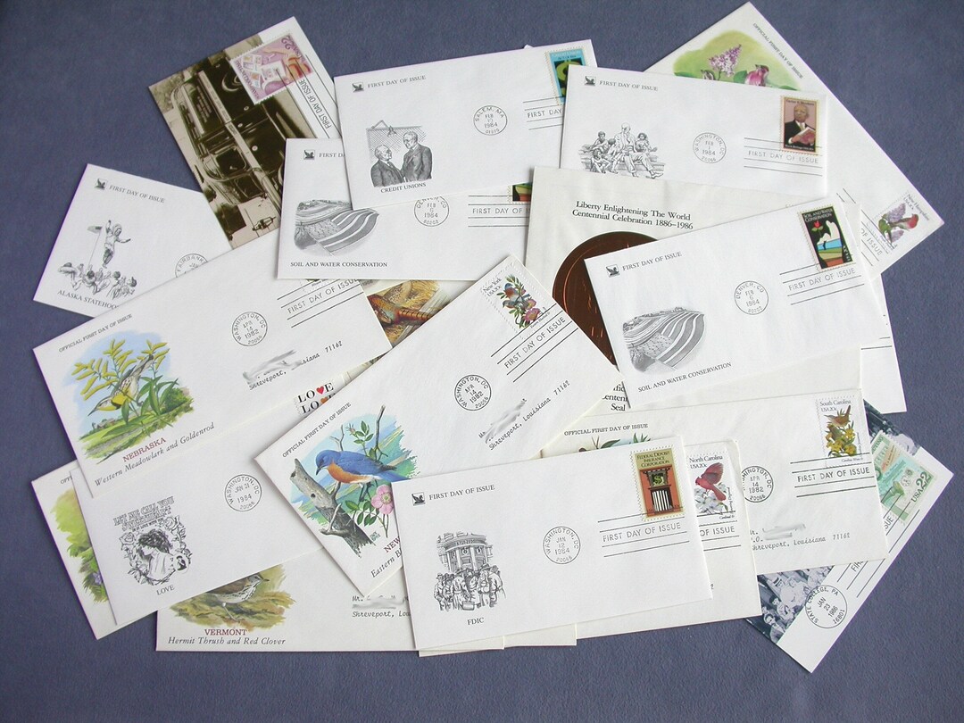 USA – 25 X First Day Covers From the 1980s Including ‘liberty’ (1985 ...