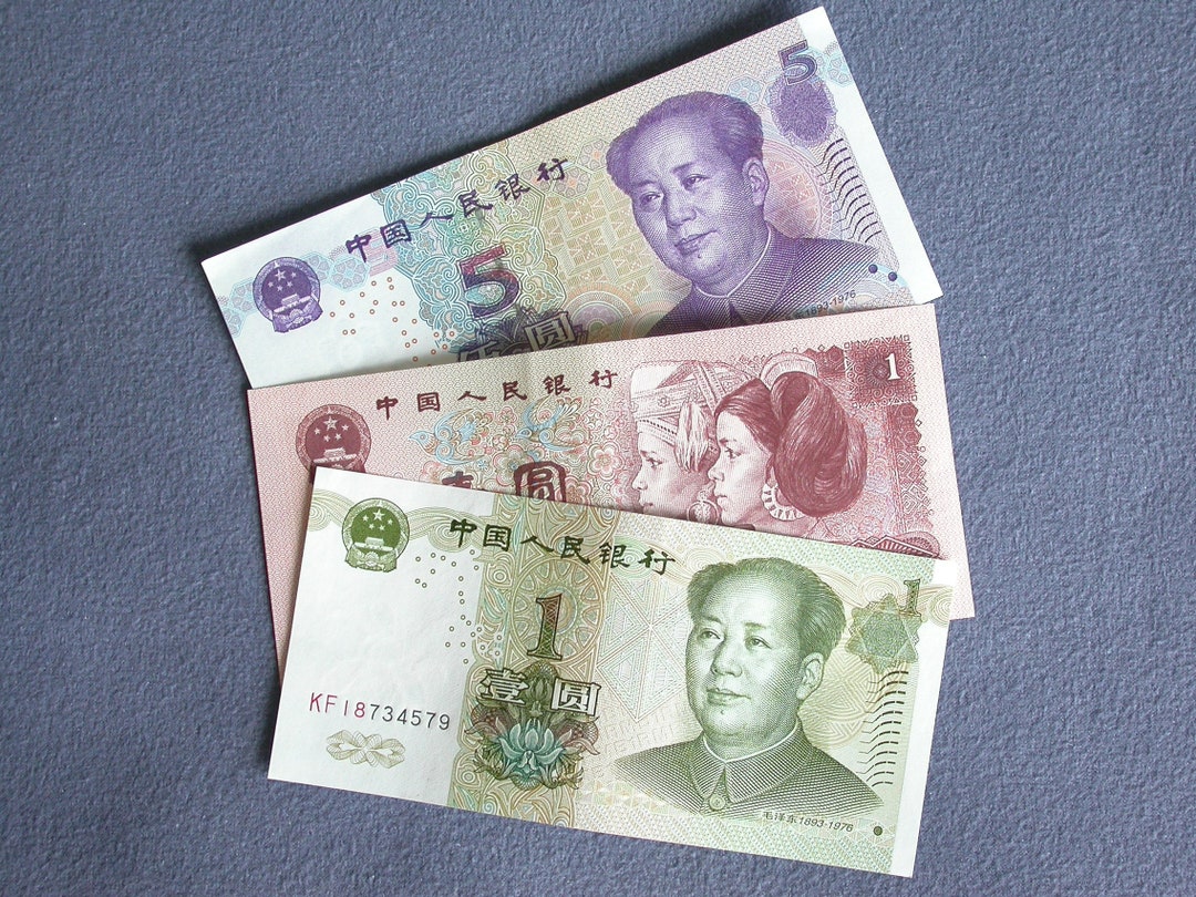CHINA: 3 X Banknotes From Late-20th & Early-21st Centuries - Etsy