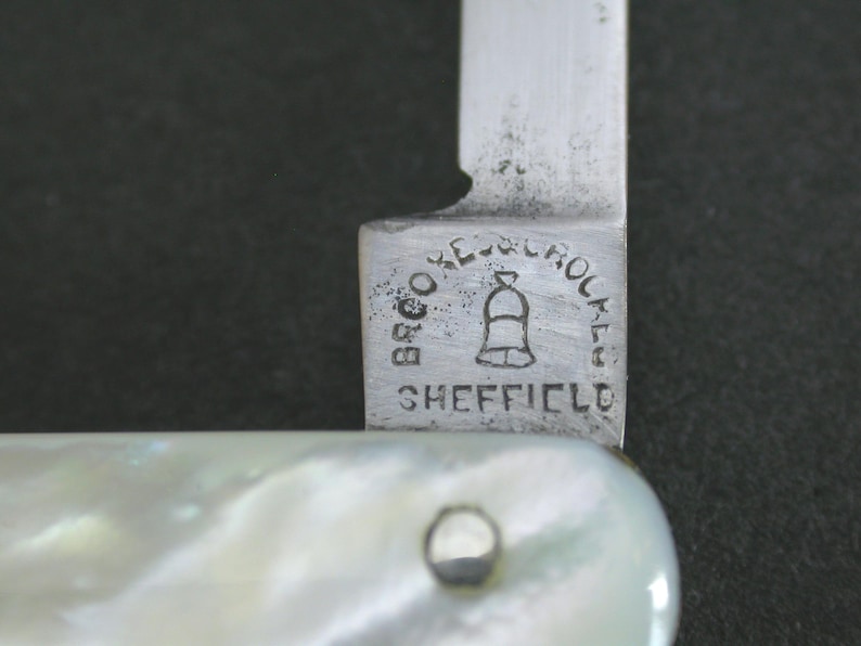 Victorian Quill Tool With Decorative Mother of Pearl Handle by Brookes ...