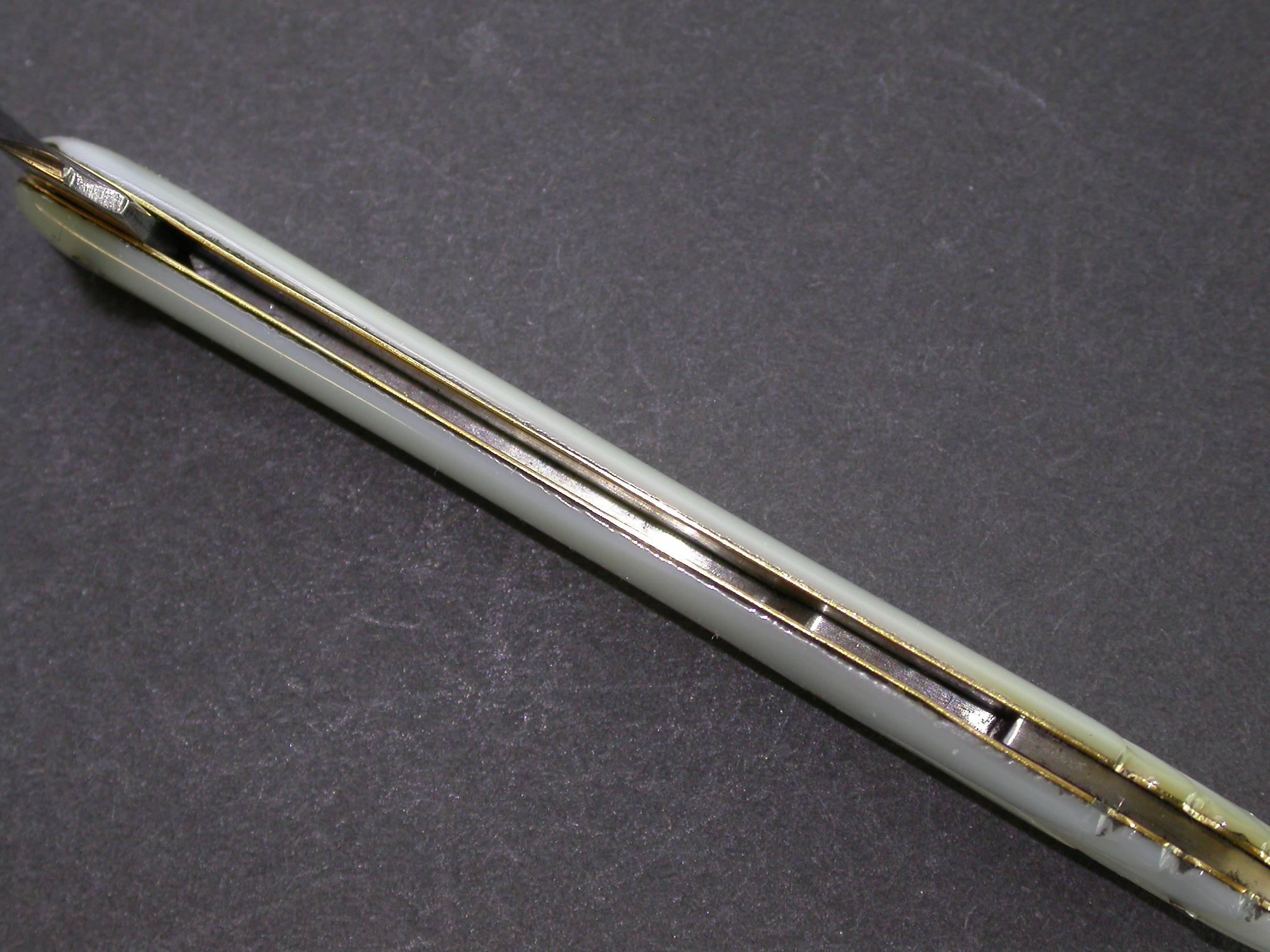 Victorian Quill Tool With Decorative Mother of Pearl Handle by Brookes ...