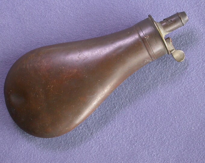 Antique Copper & Brass Black Powder Flask – Non-functioning! - Etsy