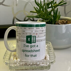 Personalised Freak in the Sheets Excel Mug Funny Gift for Spreadsheet ...