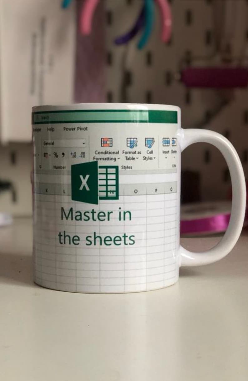 Personalised Freak in the Sheets Excel Mug Funny Gift for - Etsy UK