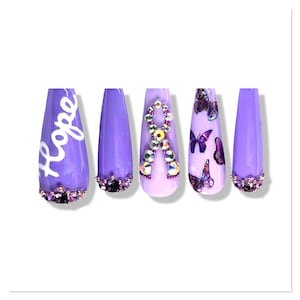 Lupus Press on Nails Lupus Awareness Press on Nails Lupus Press on ...