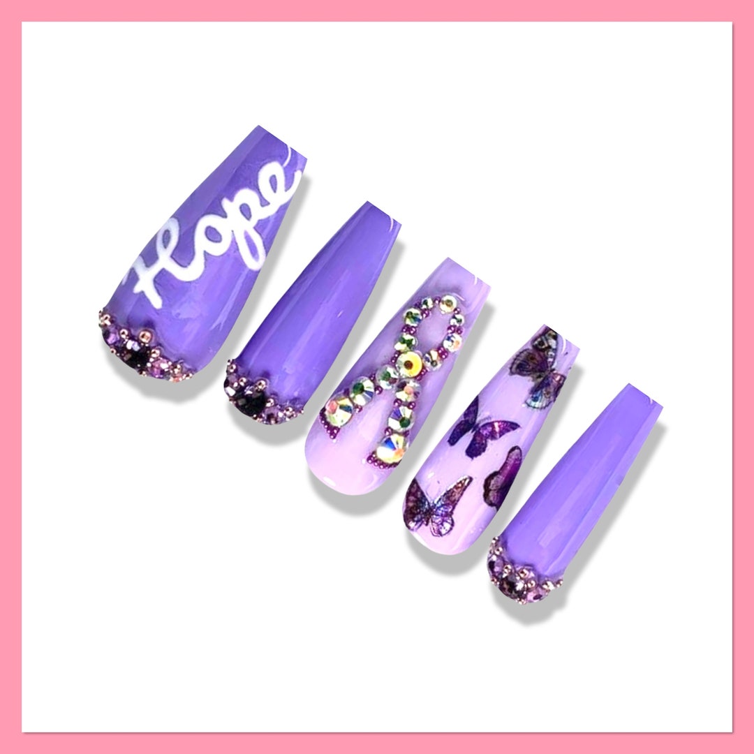 Lupus Press on Nails Lupus Awareness Press on Nails Lupus Press on ...