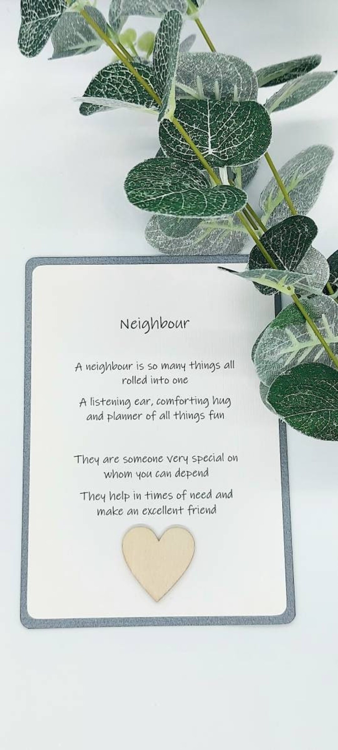 Birthday Card for Neighbour/ Thank You Card for Neighbour/ Birthday ...