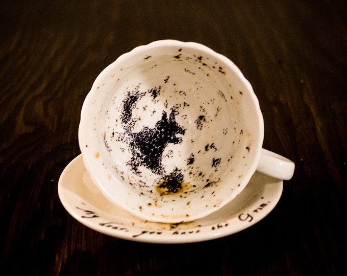 Grim Tea Cup. Harry Potter. Vintage Teacup. Hogwarts. Divination ...