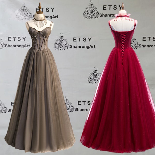 Grey Prom Dresses - Etsy