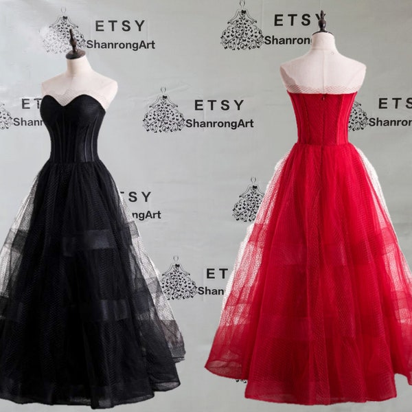 Black Fluffy Prom Dress - Etsy