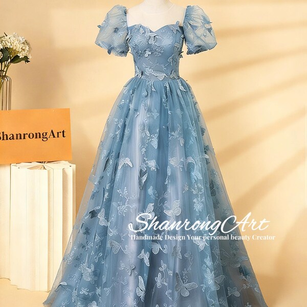 Butterfly Sleeve Gown - Etsy