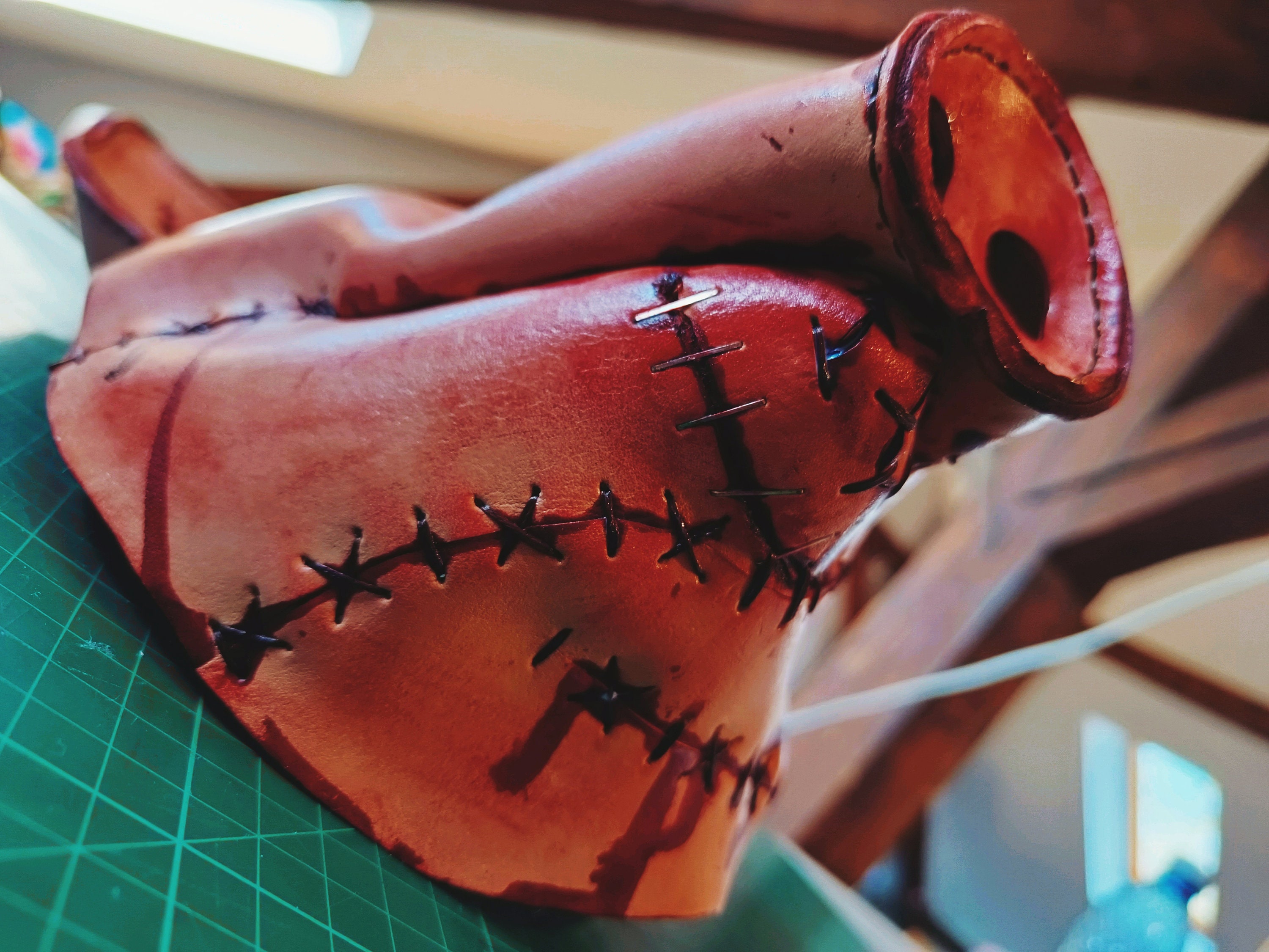 Pigstein Halloween Leather Mask, Pig Leather Mask - Etsy