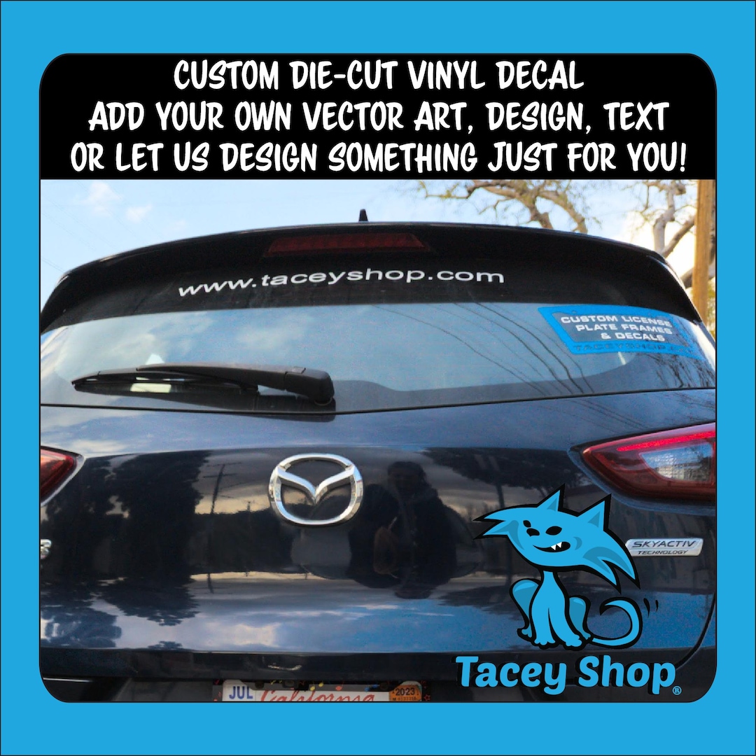 Custom Die-cut Vinyl Decal - Business Logo Car Sticker - Personalized ...
