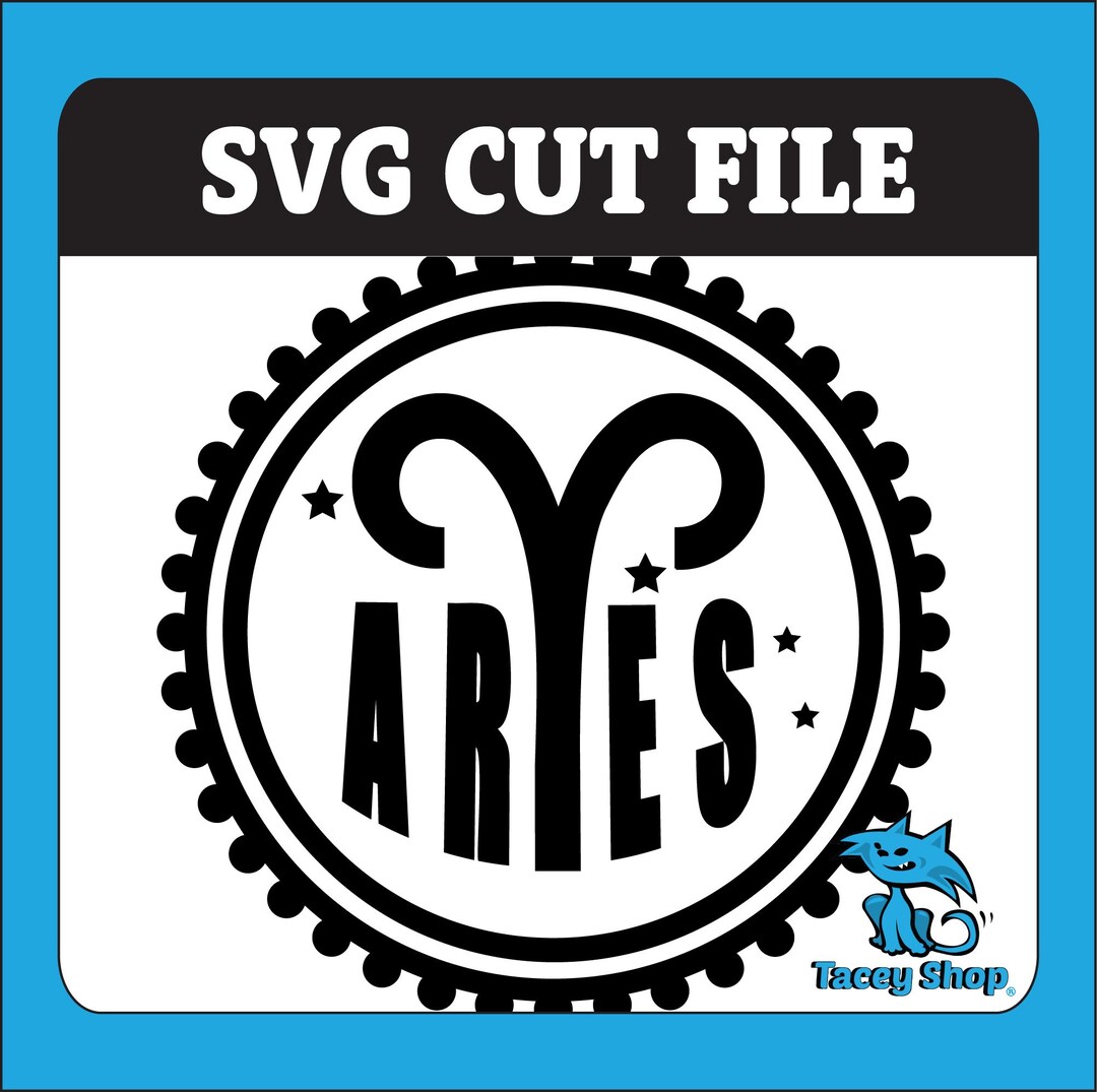 Aries Zodiac SVG Cut File: Astrology Sign for Cricut, DIY Crafts ...