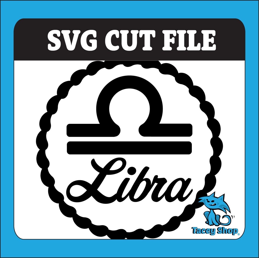 Libra SVG Cut File: Zodiac Sign for Cricut & Silhouette - Etsy