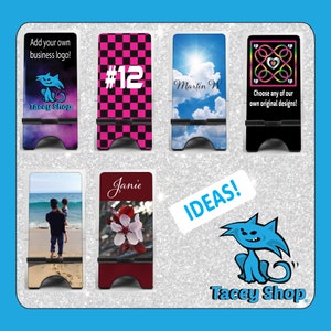 Personalized Phone Holder: Add Your Own Photo Small Business Logo or ...