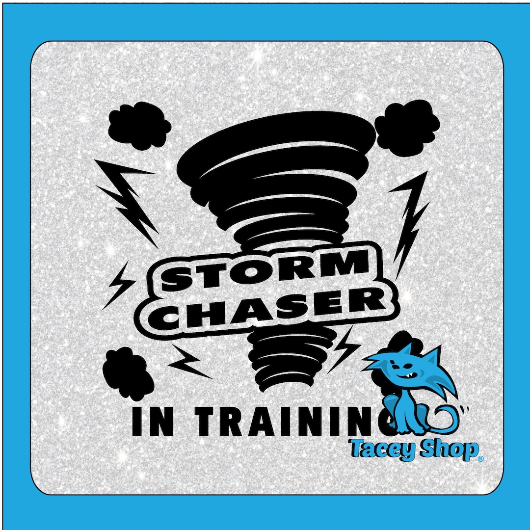 Storm Chaser SVG, Tornado Cut File, Lightning & Clouds, Weather Shirt ...