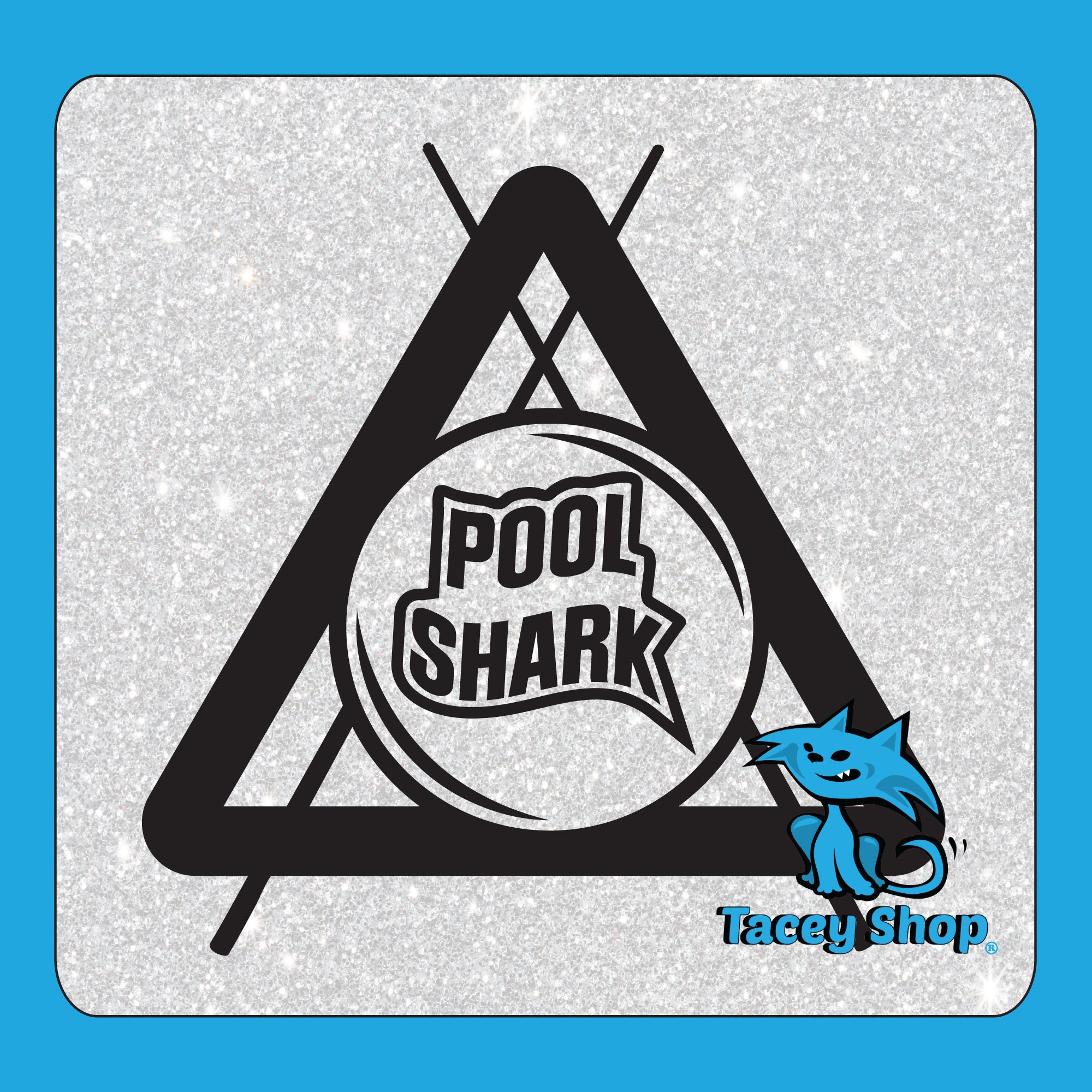 Pool Shark Clipart Koozie