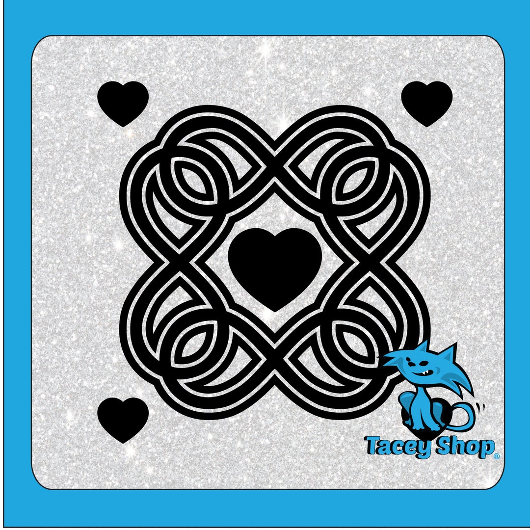 Celtic Heart Knot SVG, Interlocking Infinity Symbol Cut File, Love Knot ...