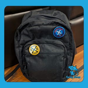 Train Buttons Railfan Pinback Badge 2.25" Set of 2 Train Crossing ...