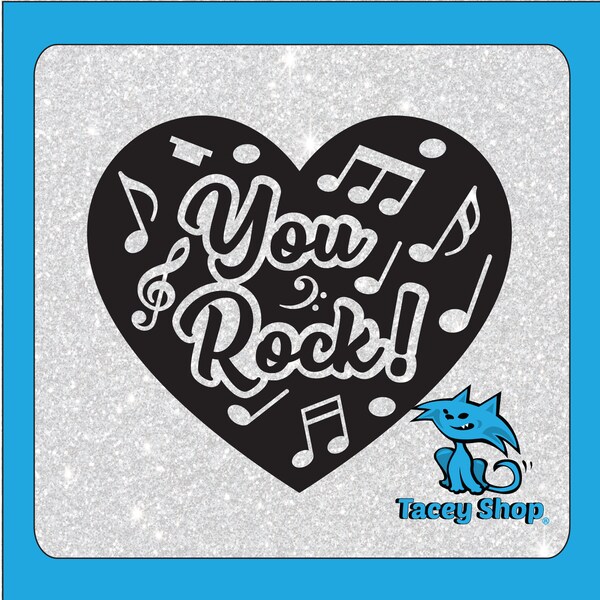 Heart Rock Band Svg - Etsy