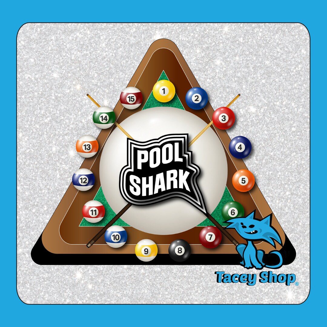 PNG Pool Shark Billiards Sublimation Printable Graphic Design Download ...