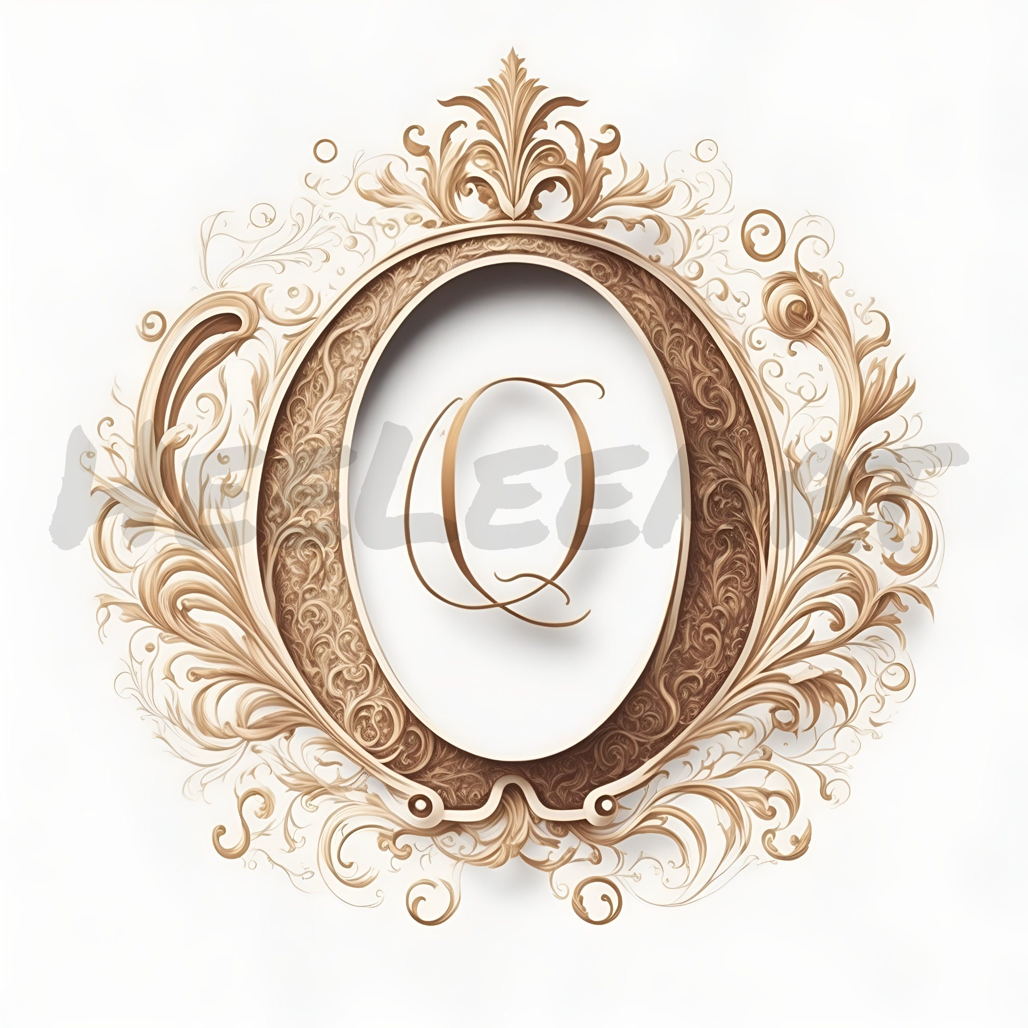 Letter O Golden Crown Alphabet Monogram Initials on White Background ...