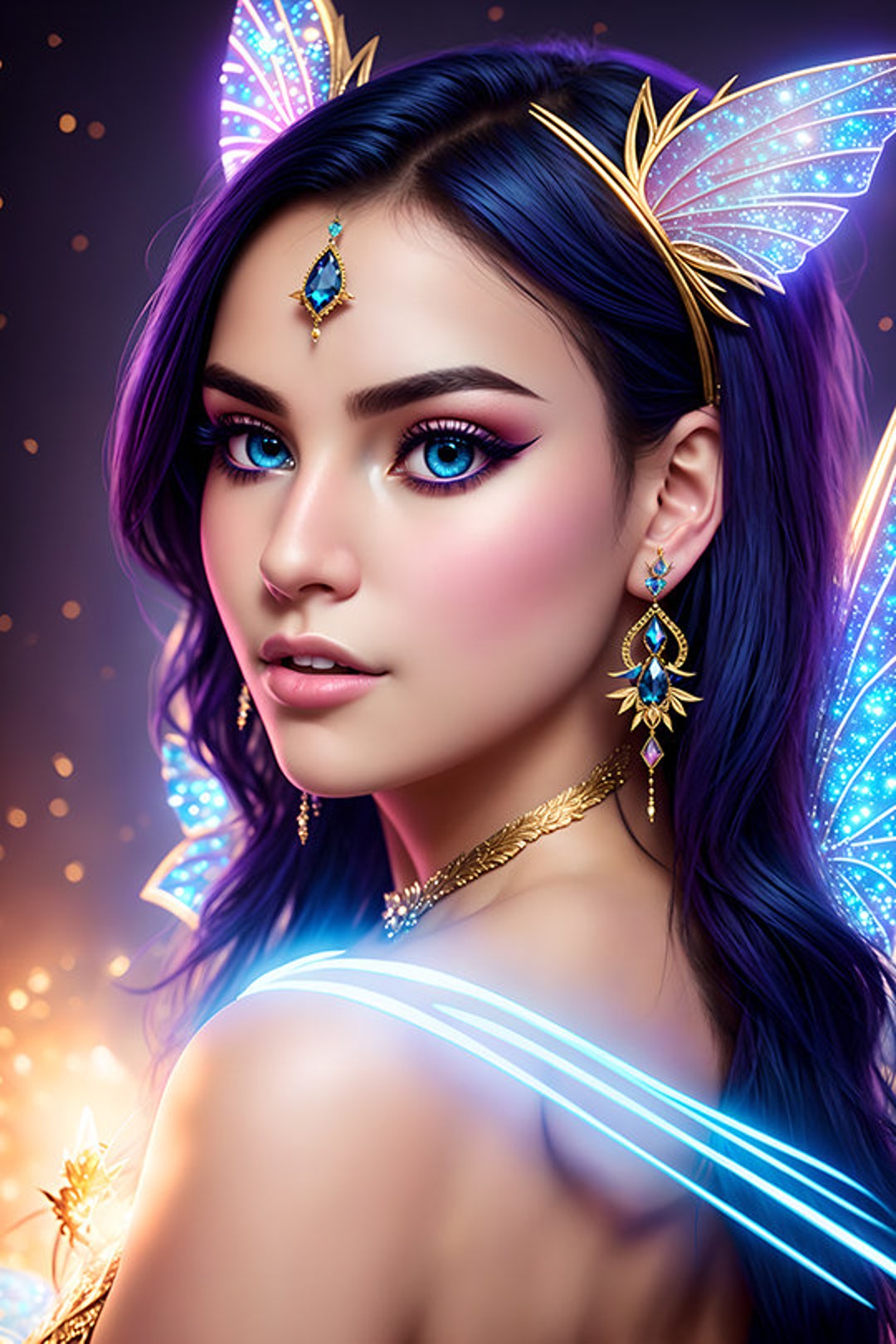 Forest Fairy Pin up Art up to 4 Feet Printable Poster, Digital Download ...