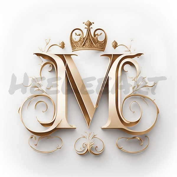 Monogram Crown - Etsy