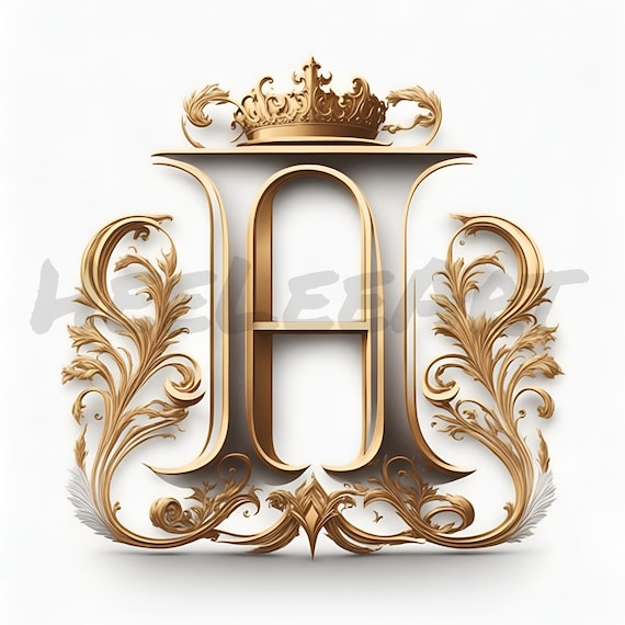 Gold Letter H