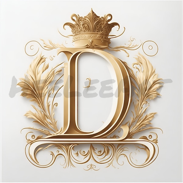 Monogram Letter D - Etsy