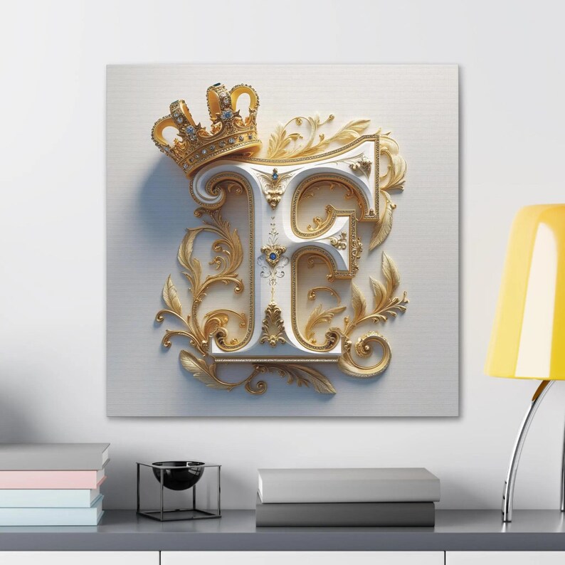 Golden Letter L Monogram With Crown – Luxury Digital Download, Royal ...