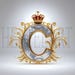 Digital Download Monogram C Letter With Crown, Royal Alphabet Initial ...