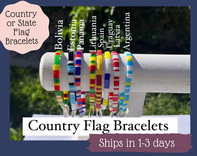Missionary Flag Bracelet | Custom Bracelet | Missionary Gift | LDS ...