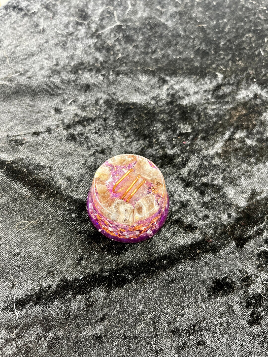 Orgone Tower Buster With Amethyst Point and Smokey Quartz. - Etsy