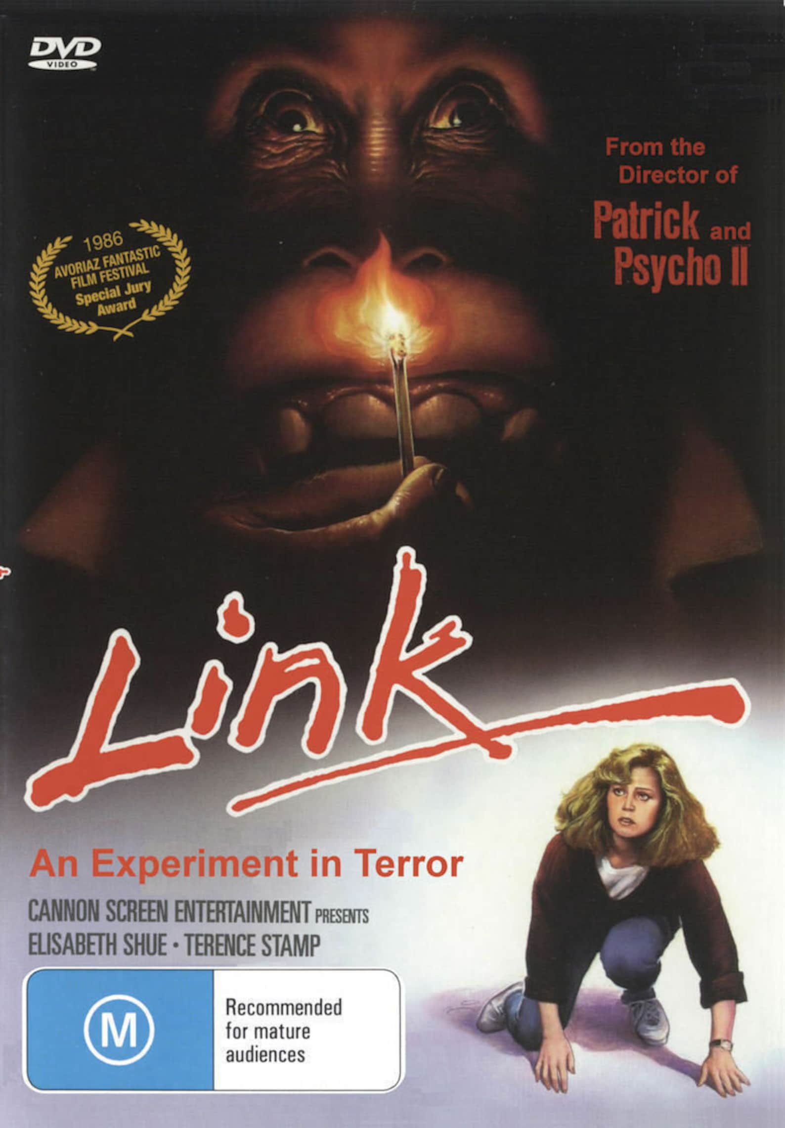 DVD Link 1986 Elizabeth Shue, Terence Stamp, Richard Franklin dir ...