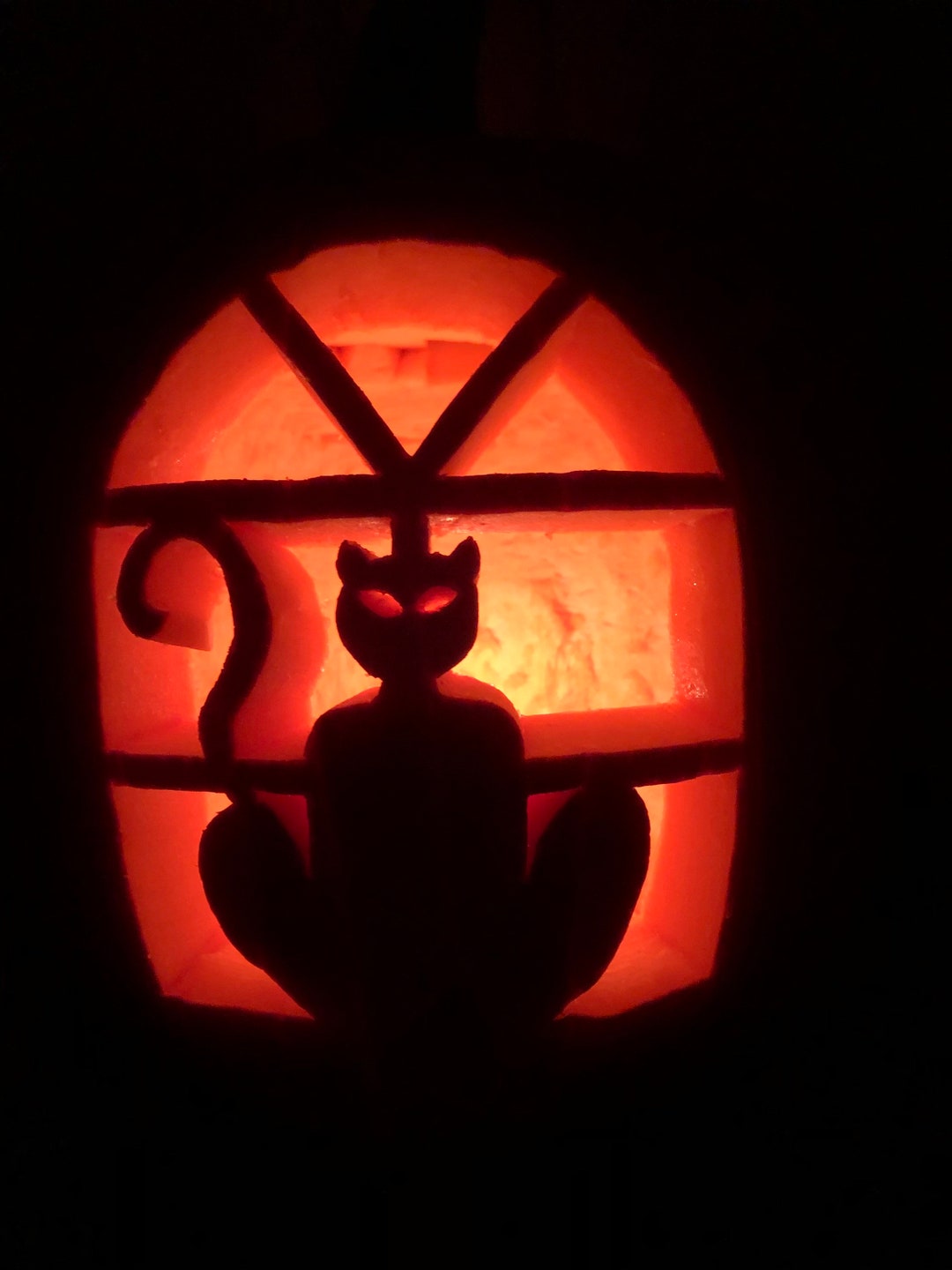 Cat in Window Carving Pattern - Etsy