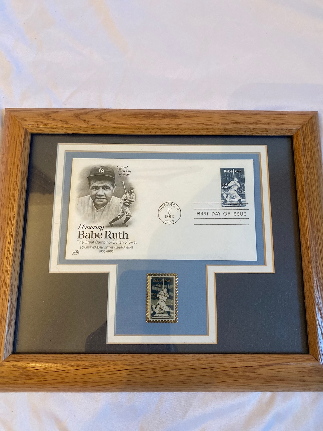 Honoring Babe Ruth 1983 1st Day Envelope Stamp and Pin Framed - Etsy
